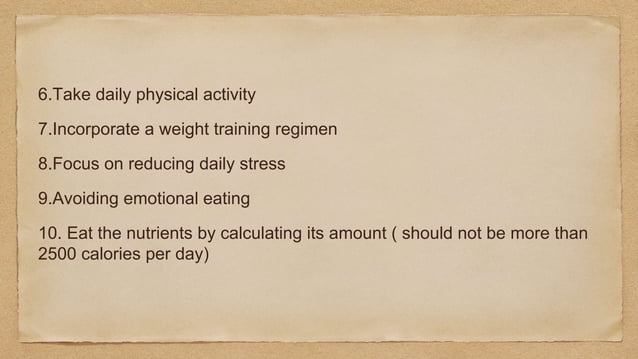 Nutrition and obesity ppt | PPTX