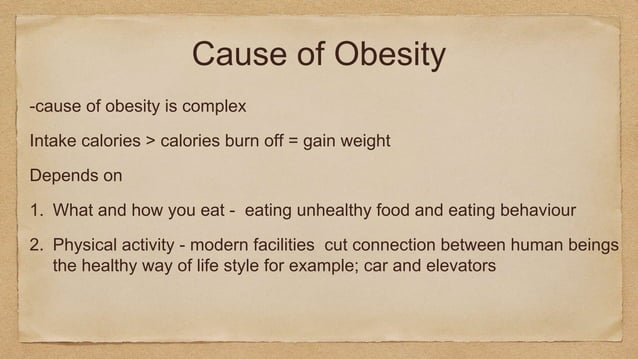 Nutrition and obesity ppt | PPTX