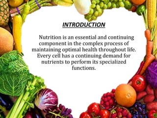 Nutrition and oral health ppt (Azna Ahamed) | PPTX