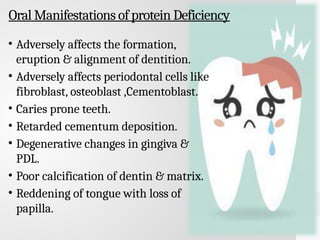 nutrition and oralhealth in dentistry | PPTX