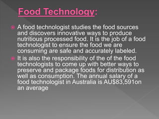 Nutrition as a career | PPTX