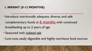 Nutrition at different life stages Early Childhood Care and Development ...