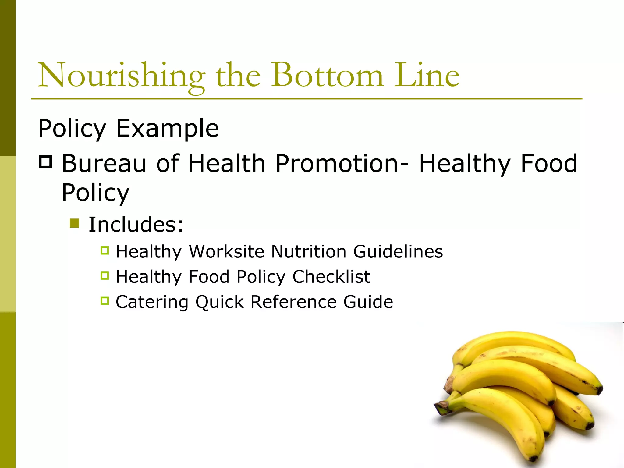 Nutrition At Work | PPT