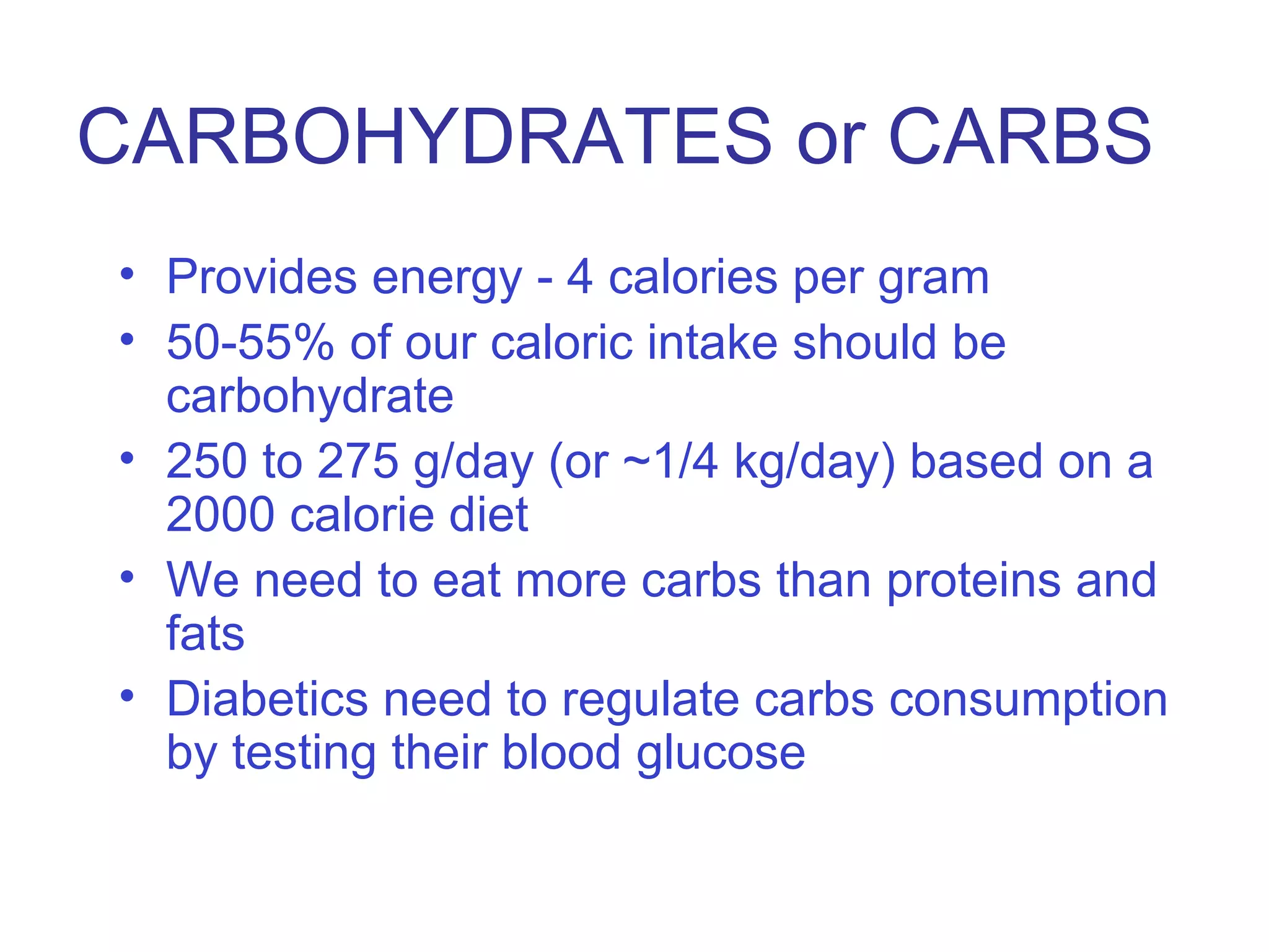 Nutrition Basic 1 Macronutrients | PPT