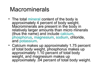 Nutrition Basic 1 Macronutrients | PPT