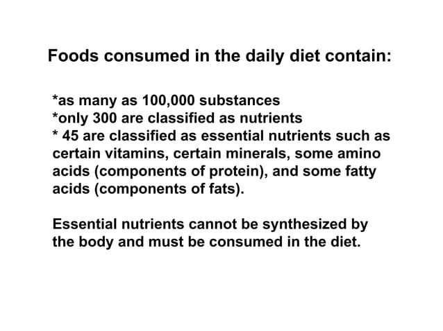Nutrition Basic 1 Macronutrients | PPT