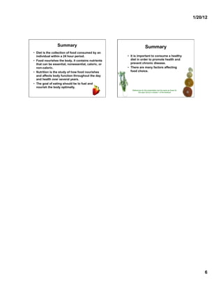 Nutrition basic terminology | PDF