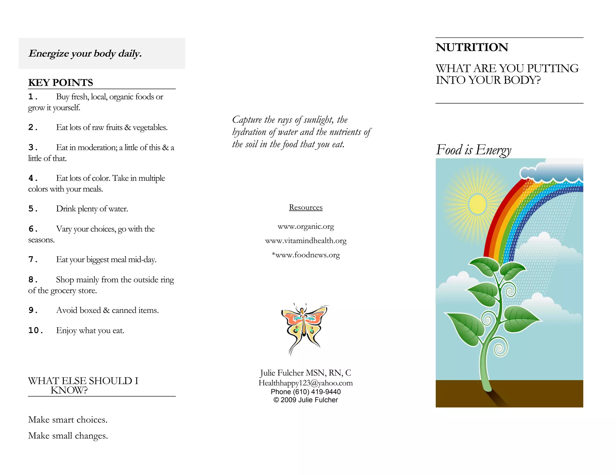 Nutrition Brochure | PDF