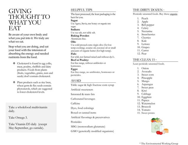 Nutrition Brochure | PDF | Healthy Cooking and Eating | Food & Drink