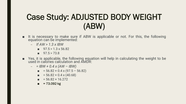 Nutrition calculations | PDF | Endocrine and Metabolic Diseases ...