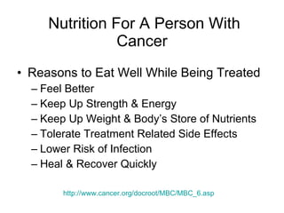 Nutrition & Cancer | PPT