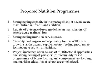 A project proposal for East Timor on improving health and nutrition for ...