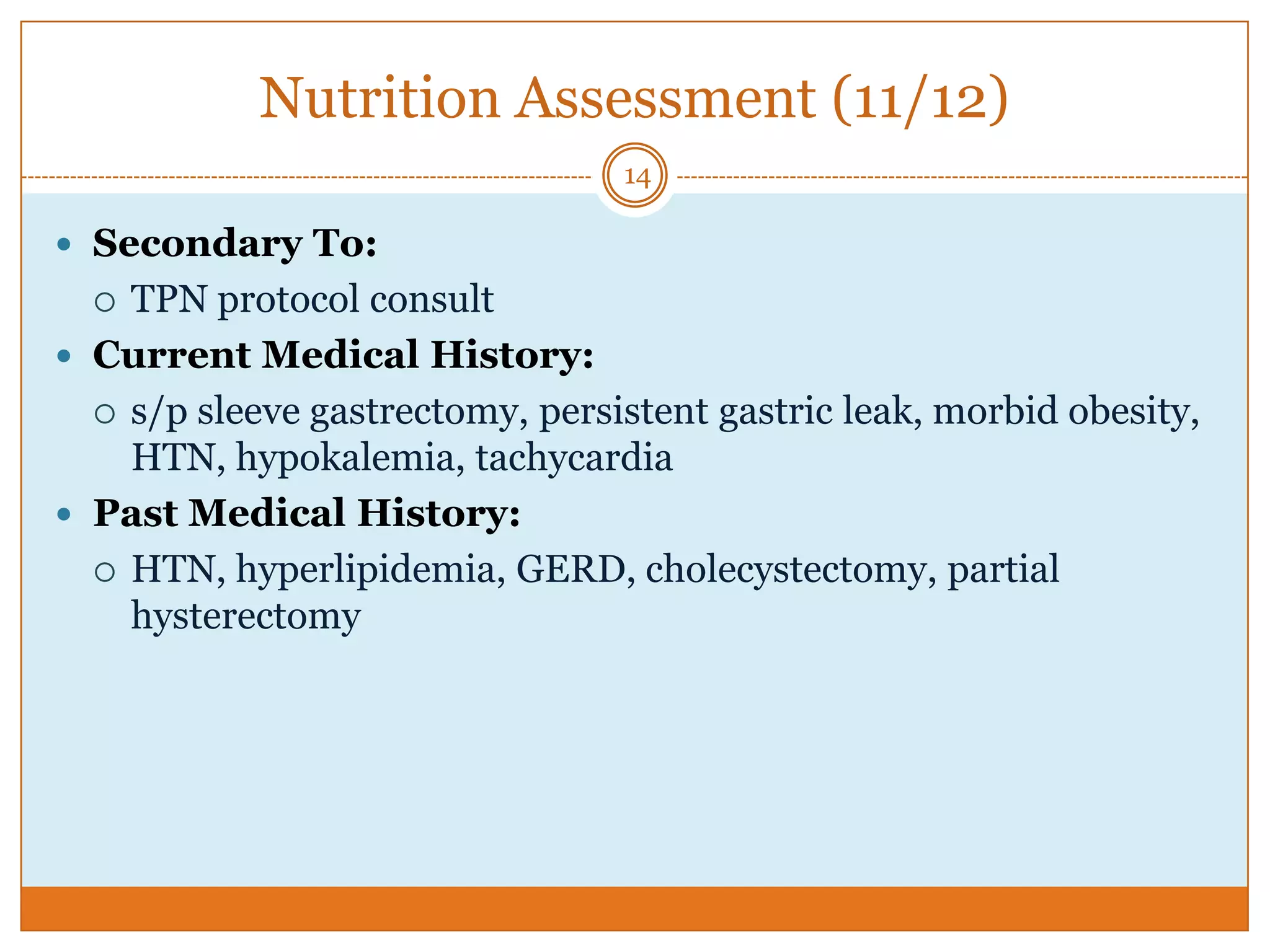 Nutrition case study | PPTX