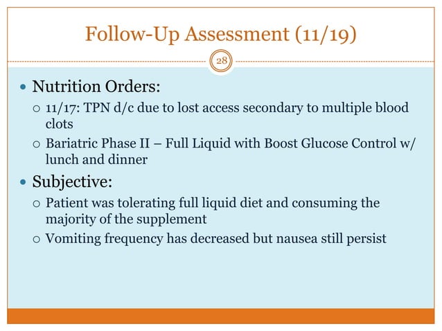 Nutrition case study | PPTX | Digestive Disorders | Diseases and Conditions