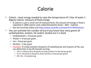 HLT 138: Nutrition Chapter 1 | PPT | Healthy Cooking and Eating | Food ...