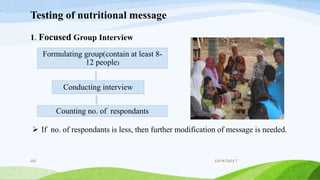 Nutrition communication | PPTX
