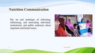 Nutrition communication | PPTX