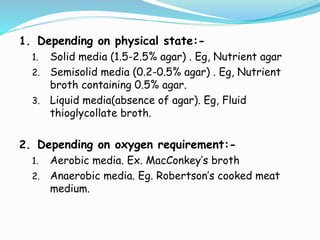 Nutrition, cultivation and isolation of bacteria | PPTX