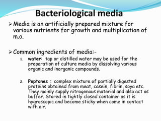 Nutrition, cultivation and isolation of bacteria | PPT
