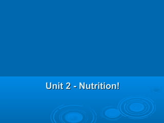 Nutrition day 1 - The 6 Essential Nutrients | PPT