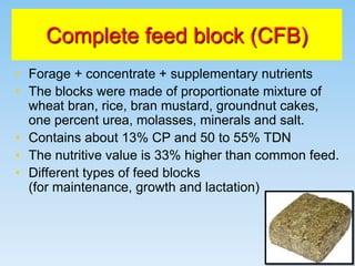 Nutritional Management of Animals during disaster | PPT