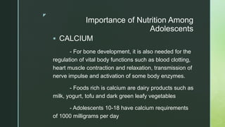 FIRST QUARTER GRADE 7 HEALTH NUTRITION DURING ADOLESCENCE.pptx