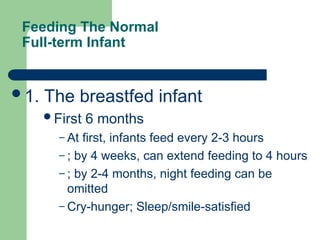 Nutrition During Infancy.ppt for Nursing students | PPT