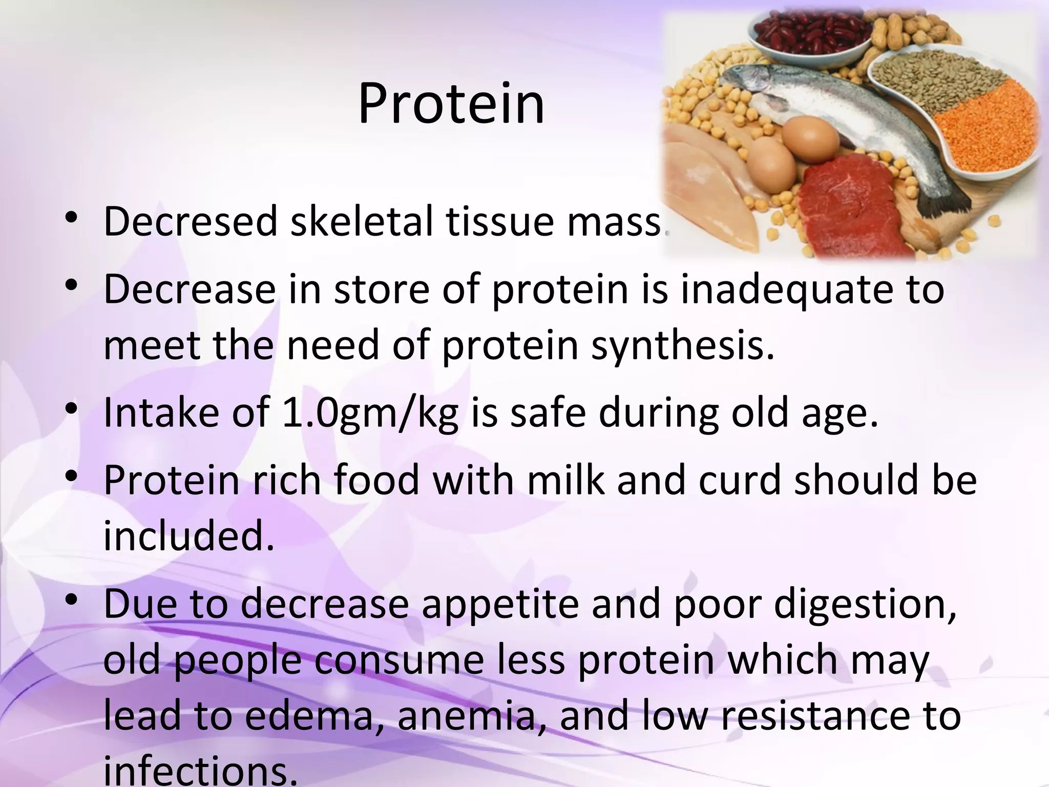 Nutrition during old age | PPT