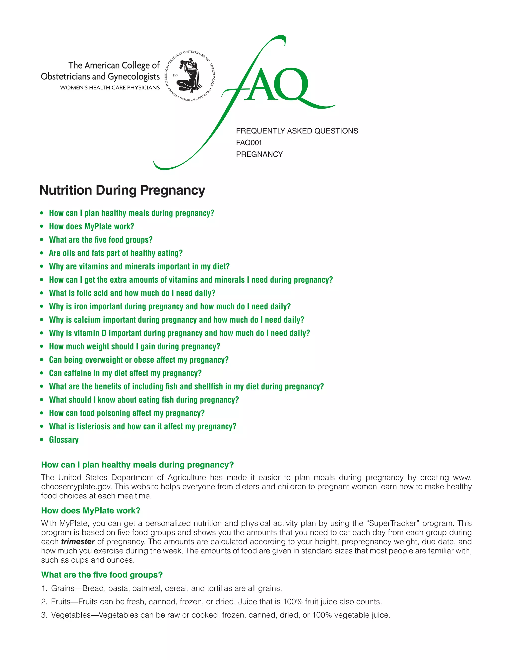 Nutrition during pregnancy | PDF