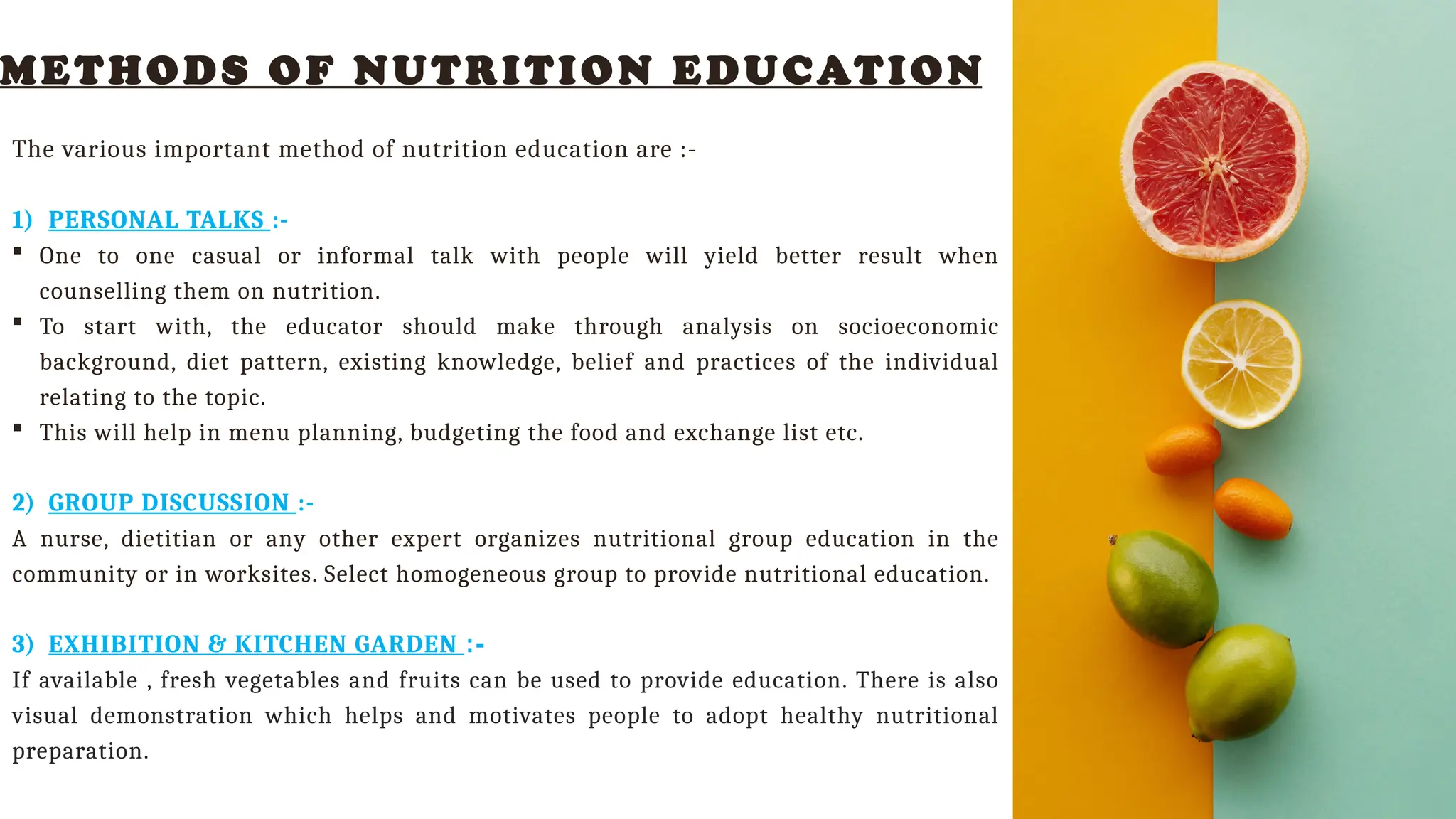 Nutrition education for bsc nursing.pptx