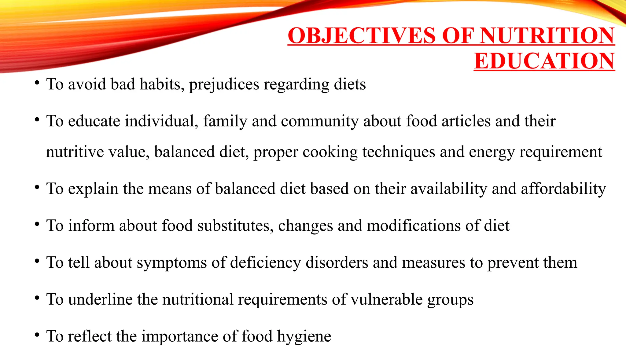 IMPORTANCE OF NUTRITION EDUCATION..pptx