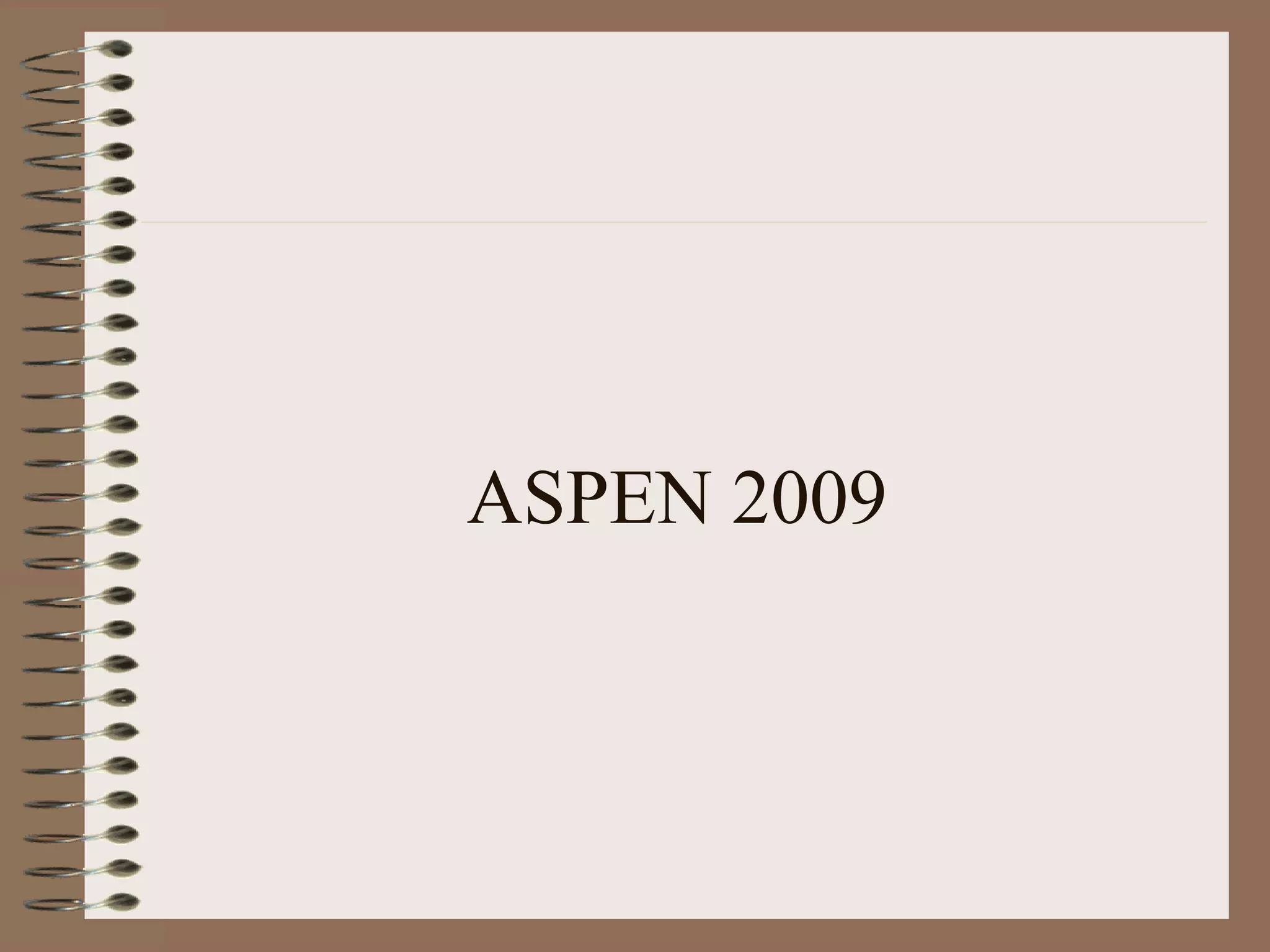Nutrition (espen & aspen guidelines) | PPT