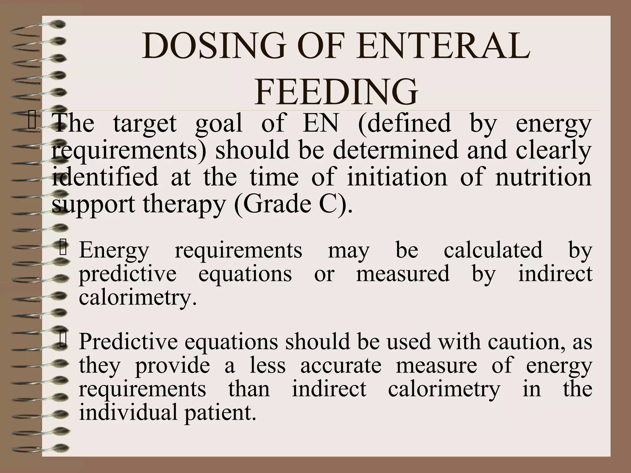 Nutrition (espen & aspen guidelines) | PPT