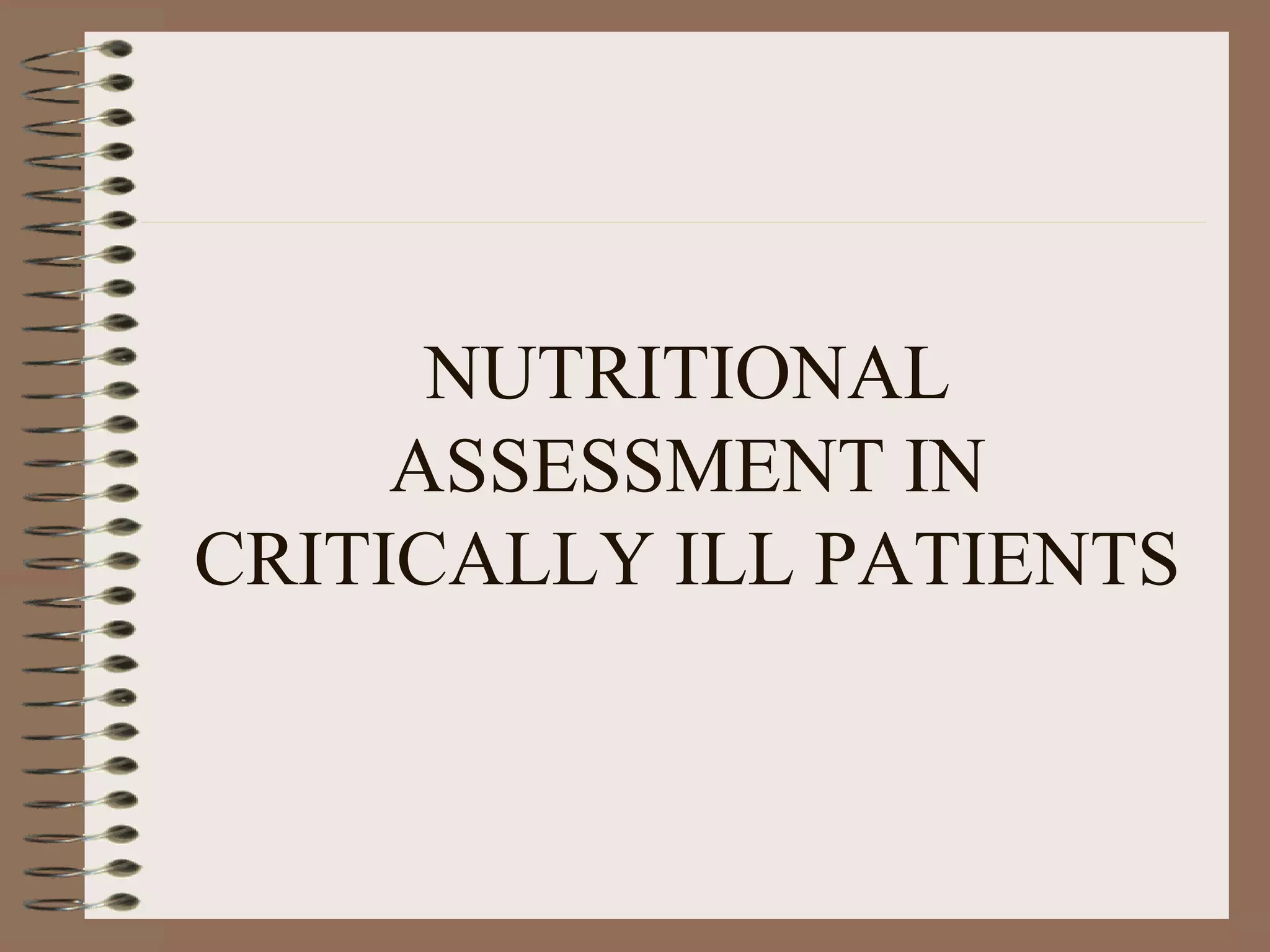Nutrition (espen & aspen guidelines) | PPT