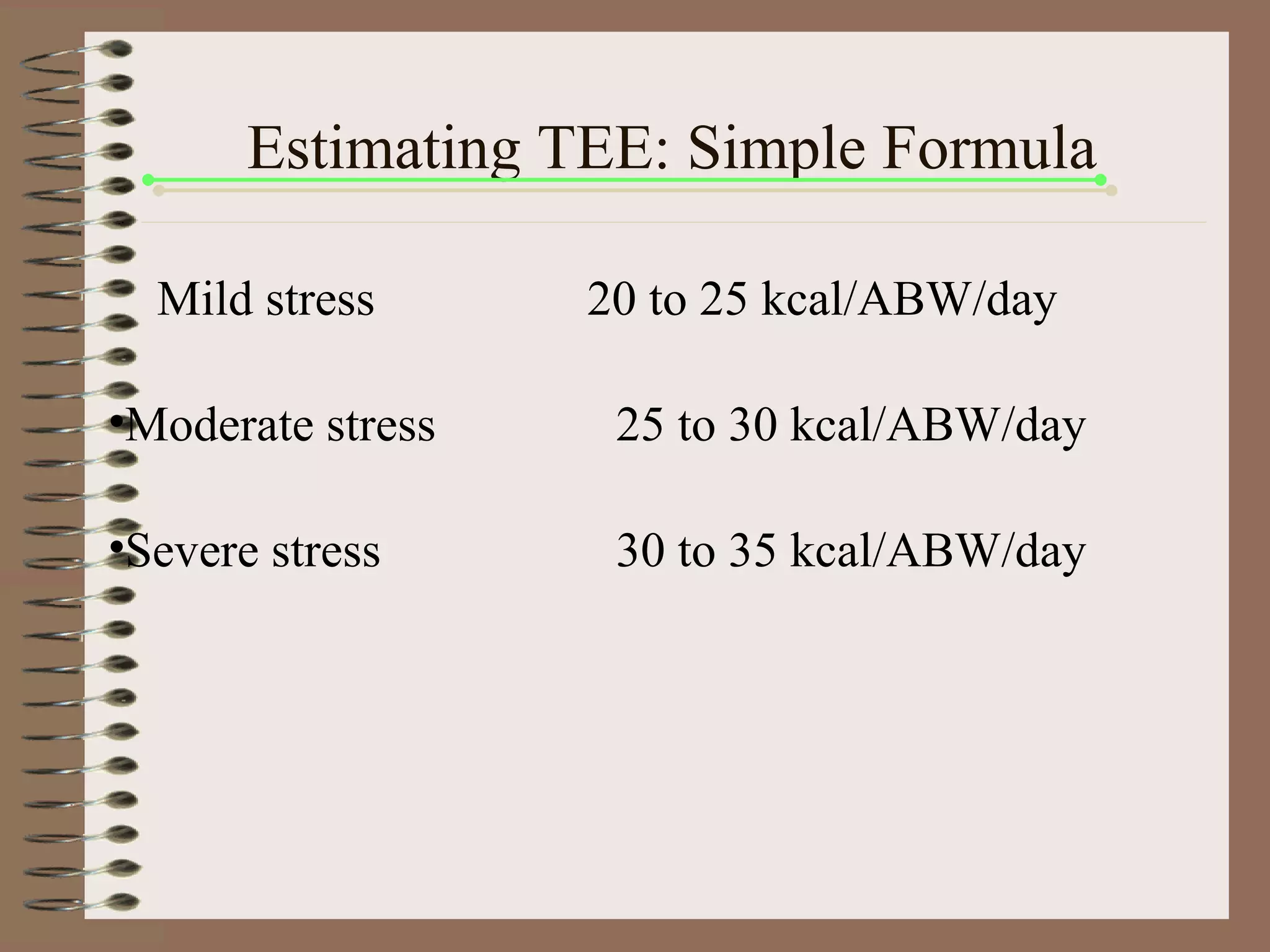 Nutrition (espen & aspen guidelines) | PPT