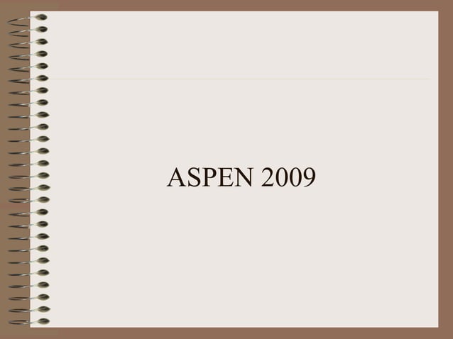 Nutrition (espen & aspen guidelines) | PPT