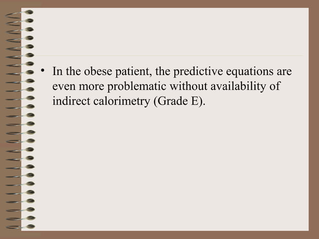 Nutrition (espen & aspen guidelines) | PPT