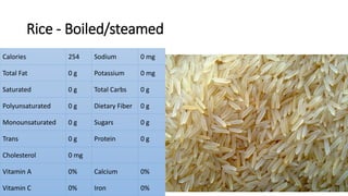 Nutrition facts | PPT