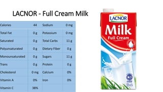 Nutrition facts | PPTX