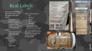 Nutrition Facts Labels | PPTX