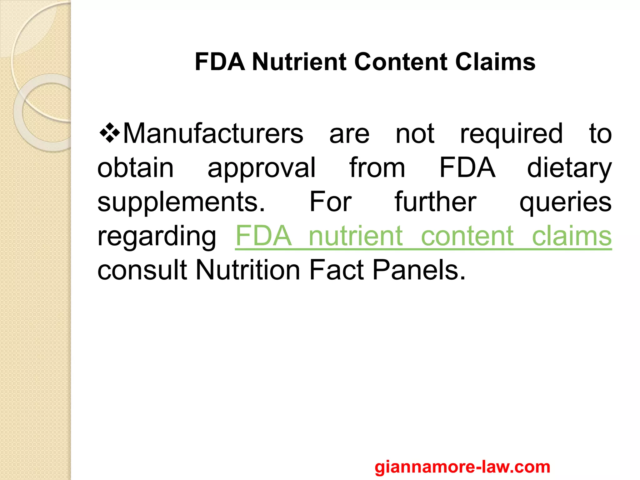 Nutrition Facts Panels | PPT