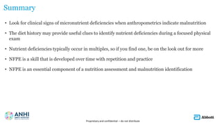 Nutrition Focused Physical Exam (NFPE)-Identifying Micronutrient Needs ...