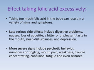 Nutrition (folic acid) | PPTX