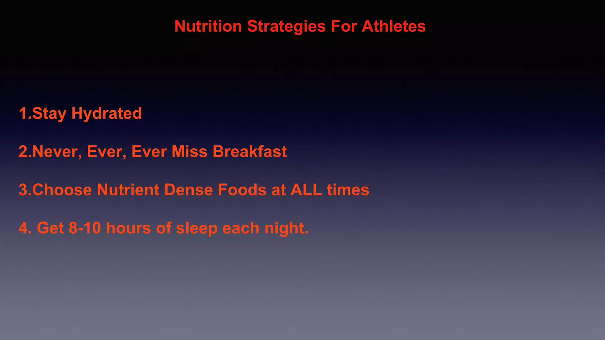 Nutrition for athletes | PPTX