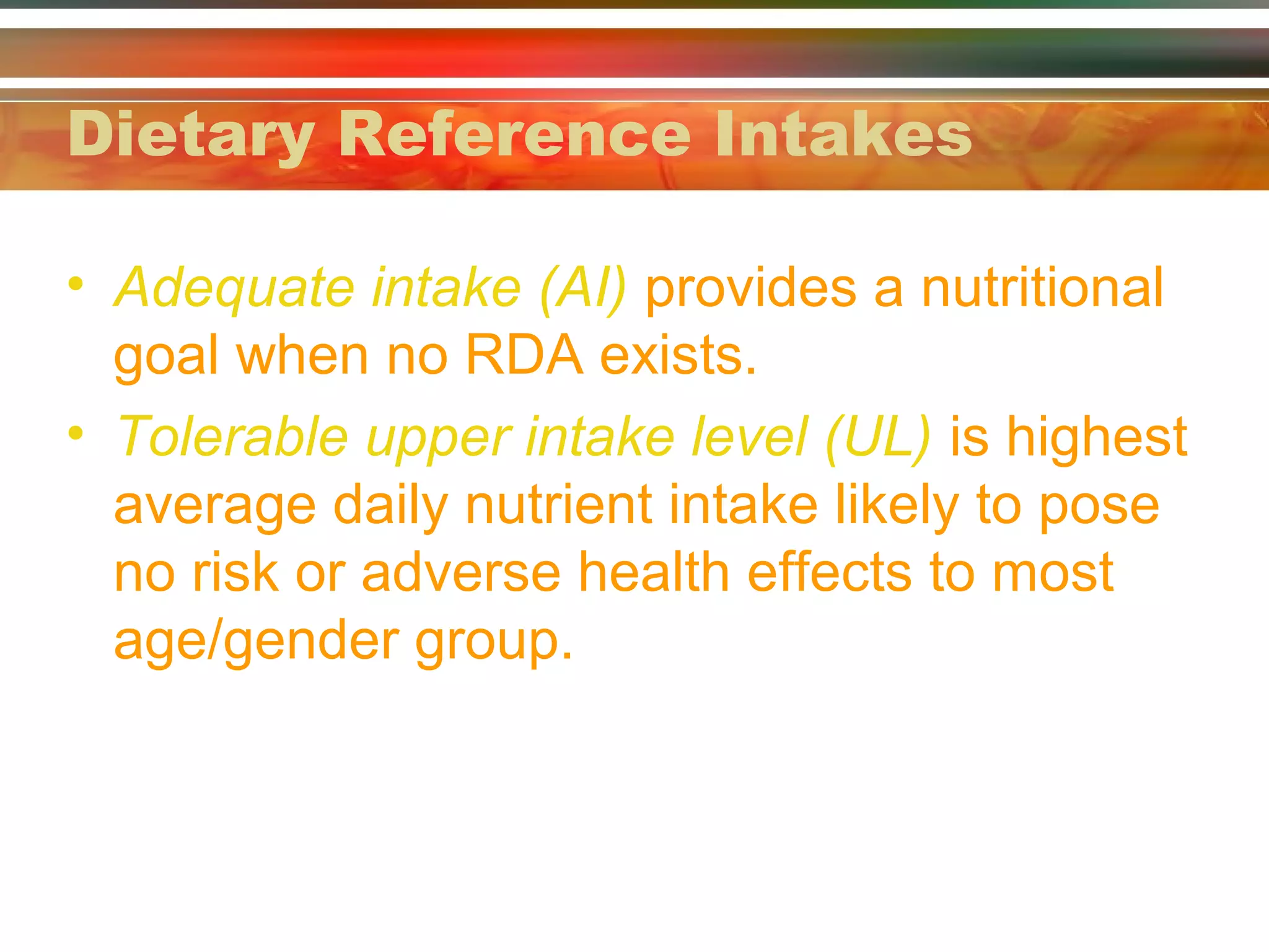 Nutrition for exercise and sport | PPT
