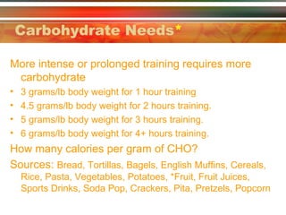 Nutrition for exercise and sport | PPT