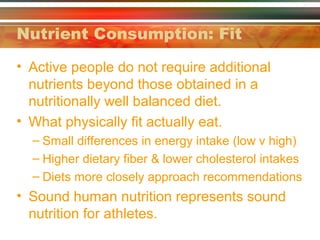 Nutrition for exercise and sport | PPT