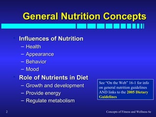 Nutrition for healthy people | PPT
