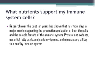 Nutrition for human immune system | PDF