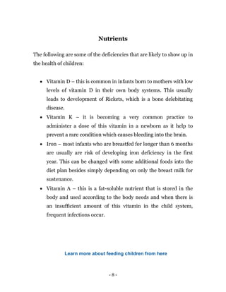Nutrition for kids | PDF